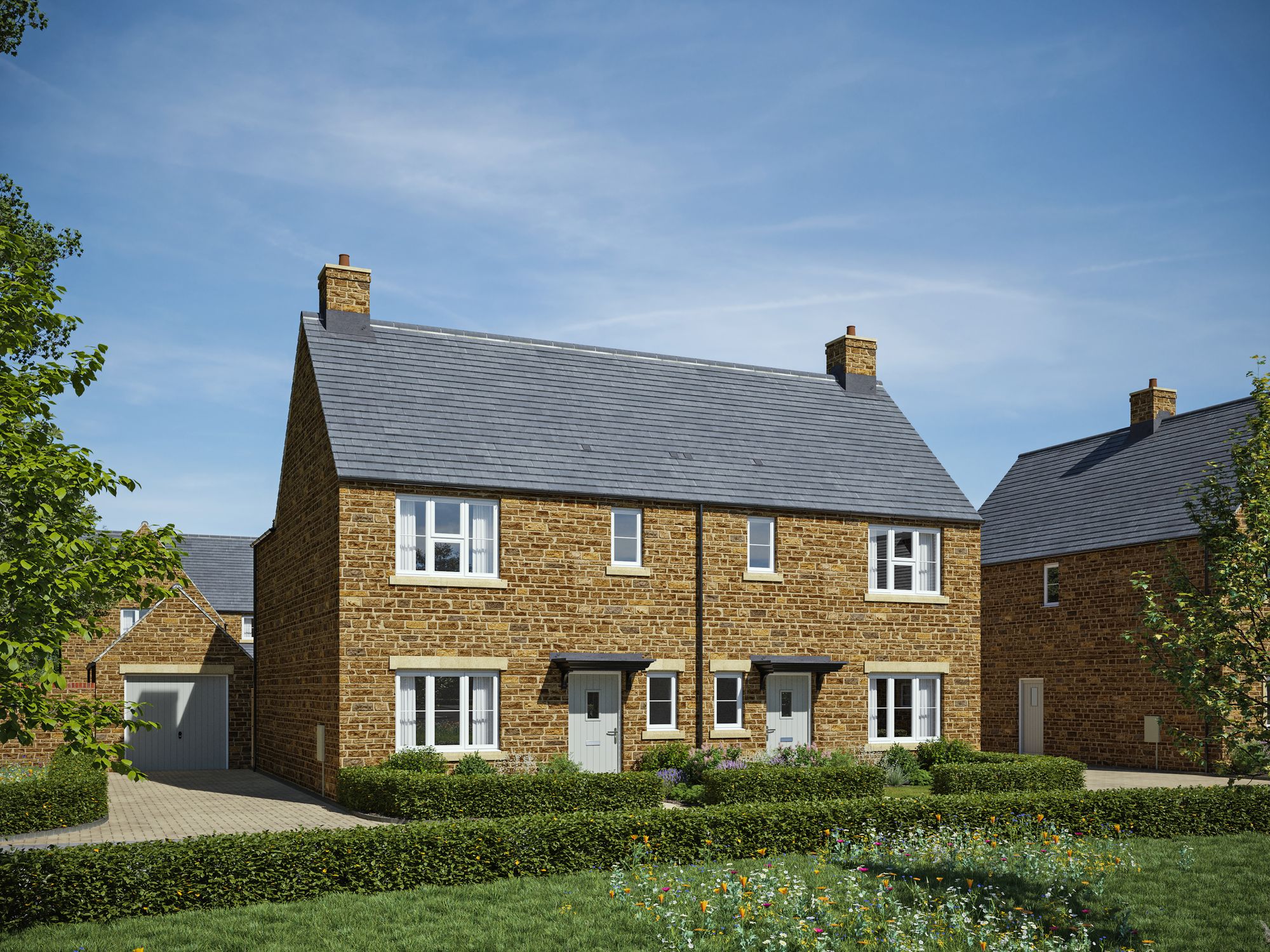 3 bedroom Semi-detached for sale in Deanfield Glade, Hook Norton, OX15 ...